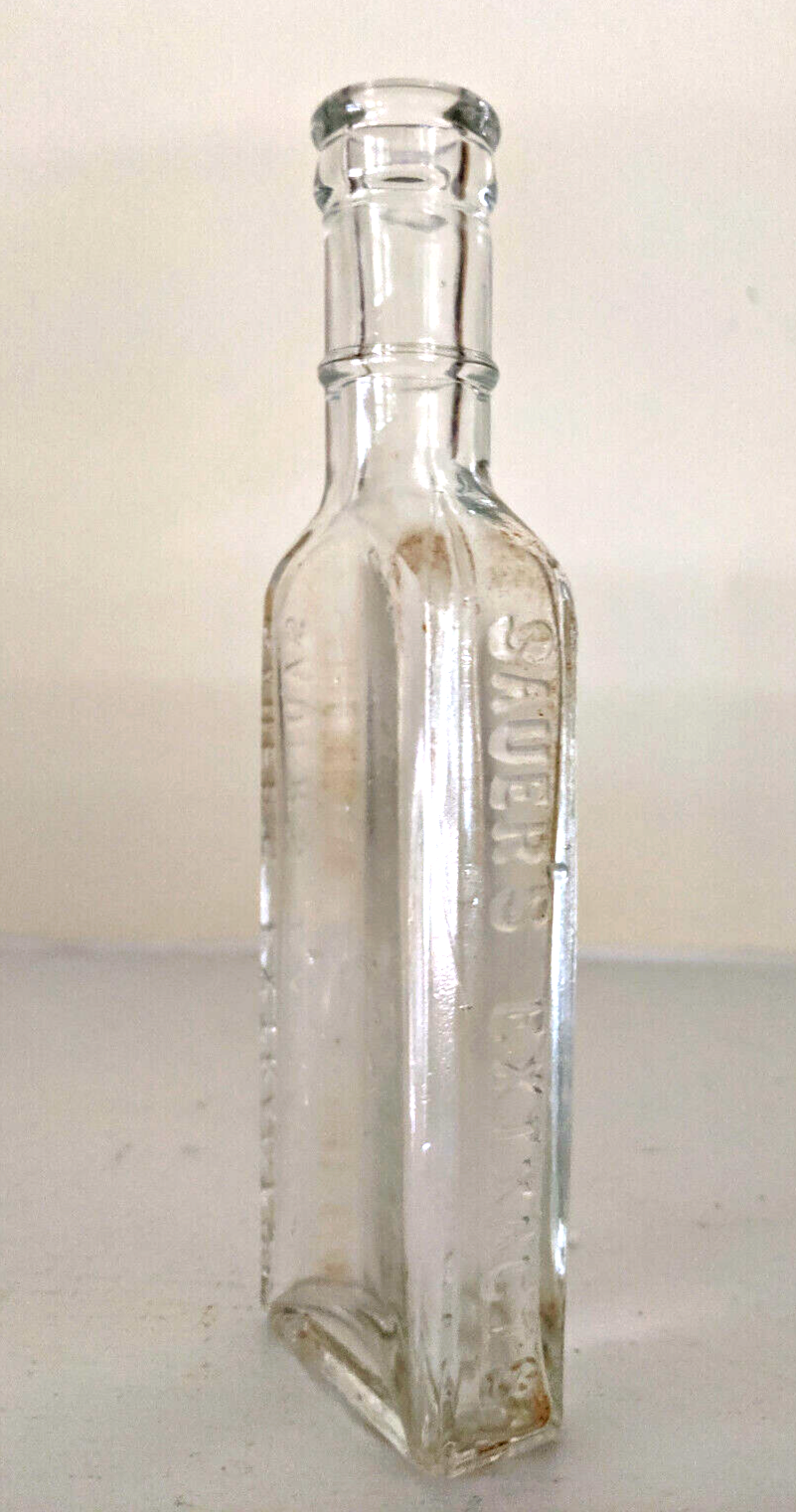 1910-1920 Sauer's Extract bottle Richmond VA embossed Dug Depression ...