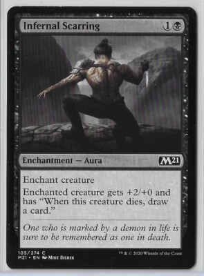 MTG Infernal Scarring Core Set 2021 (M21) Common Magic Card #105/274 ...