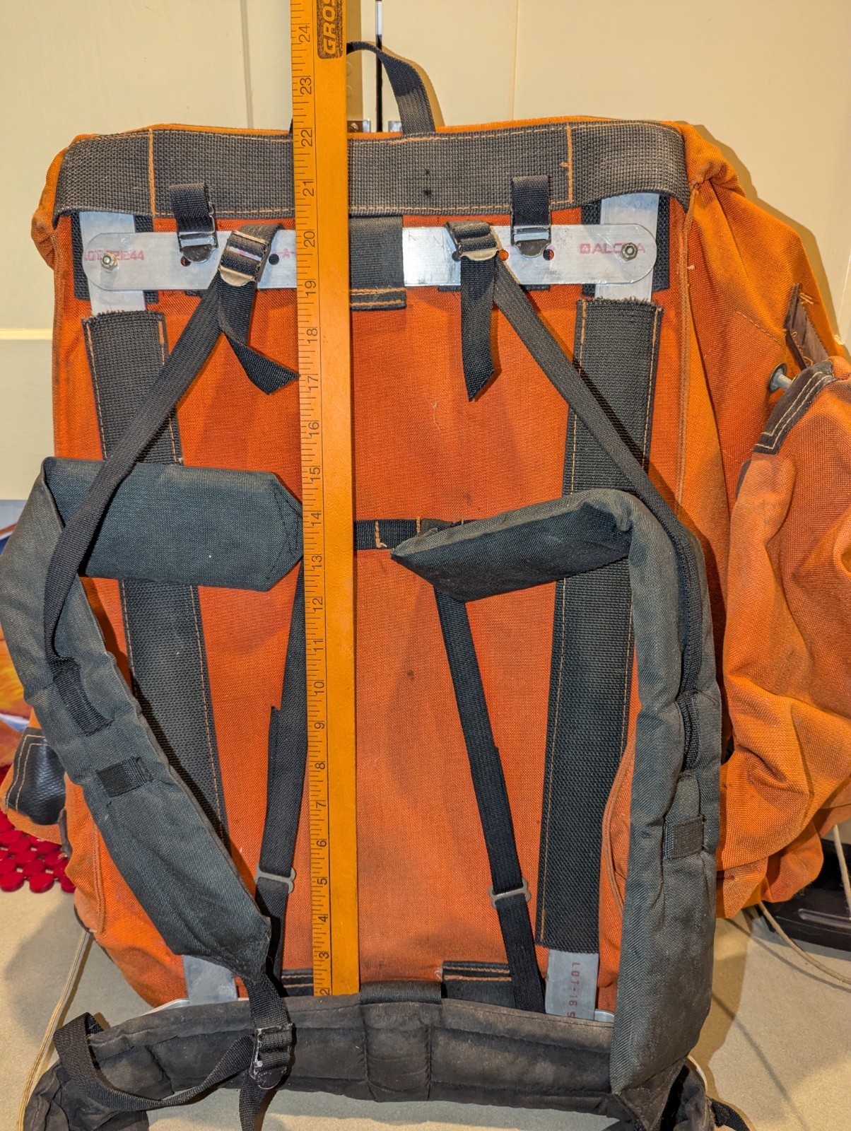 Alpenlite Hiking Camping Frame Backpack Orange Claremont California Vtg ...