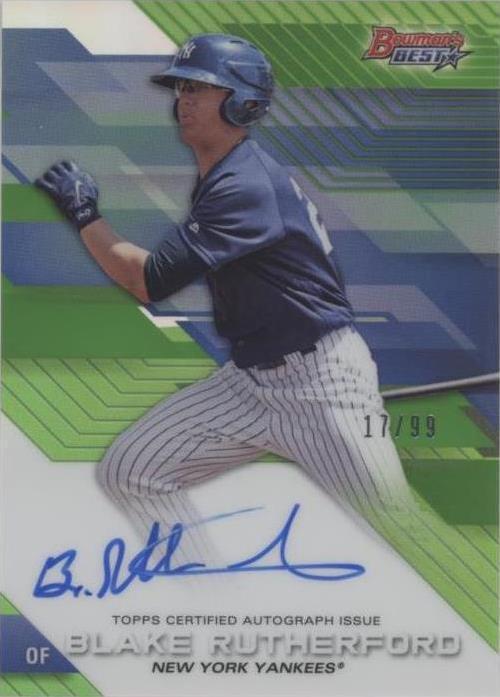 2017 Bowman's Best - Best of 2017 Autographs Blake Rutherford #B17-BR ...