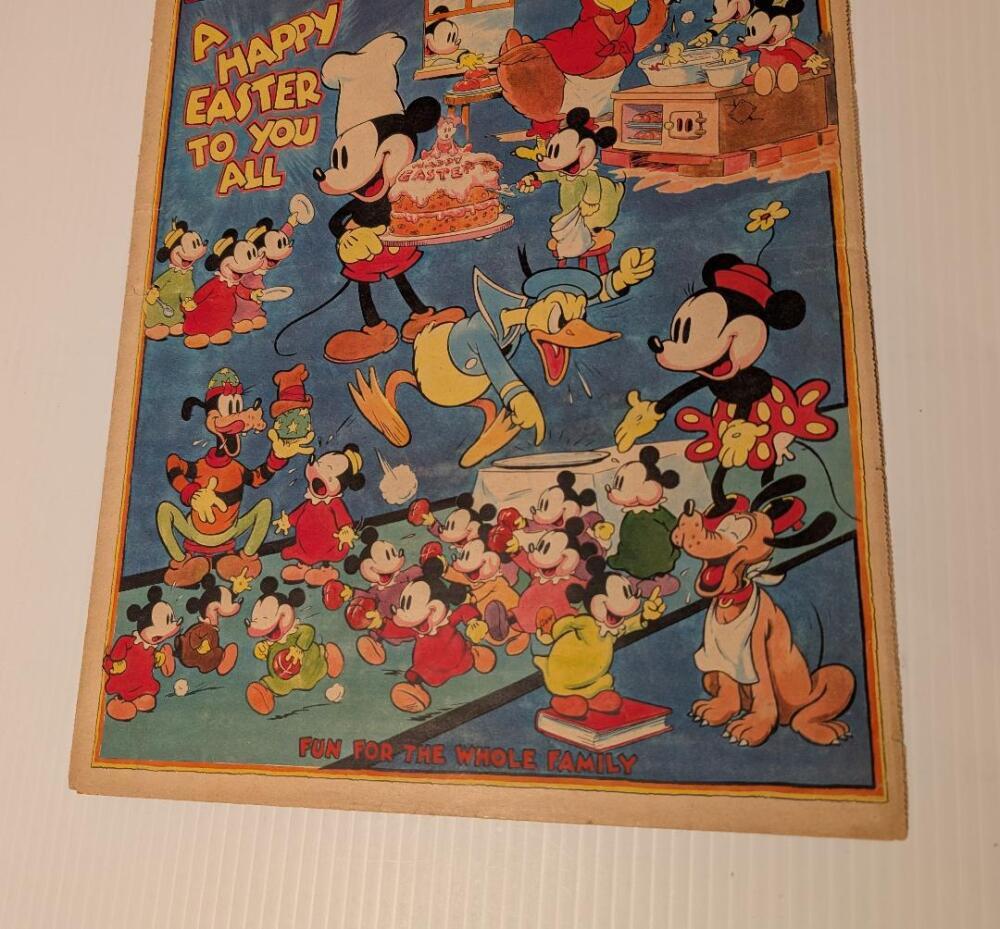 Mickey Mouse Weekly #10 1936 British Publication 4.0 Grade Mickey Mouse Weekly #10 1936 British Publication 4.0 Grade