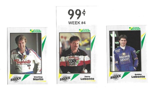 1993 Maxx LOWES FOOD STICKER-Week 4 STERLING MARLIN (1 sticker)AMAZING ...