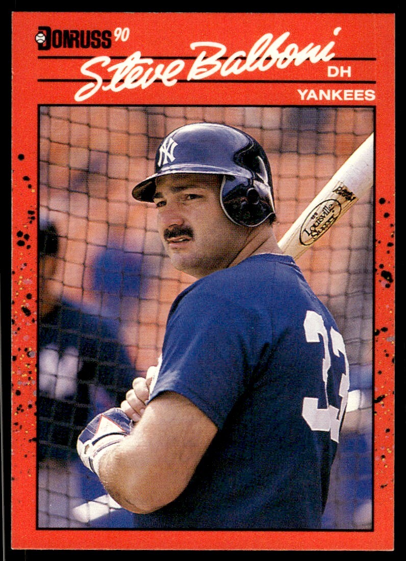 1990 Donruss Baseball Card Steve Balboni New York Yankees #315 | eBay