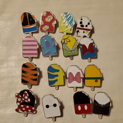 Ice Cream - Mystery - COMPLETE SET OF 16 PINS Disney Pin Popsicles | eBay