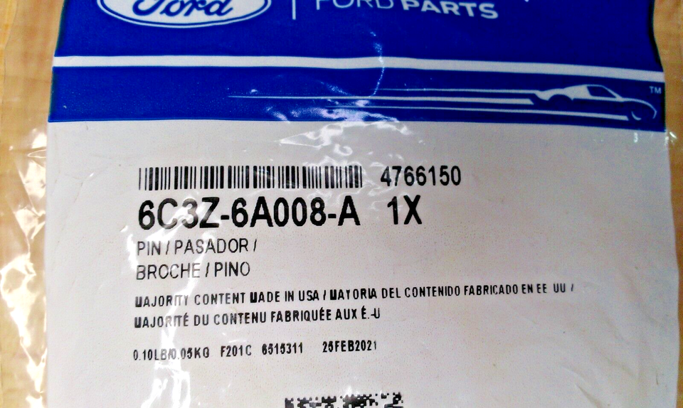 OEM Genuine Ford Dowel Pin 6C3Z-6A008-A | eBay
