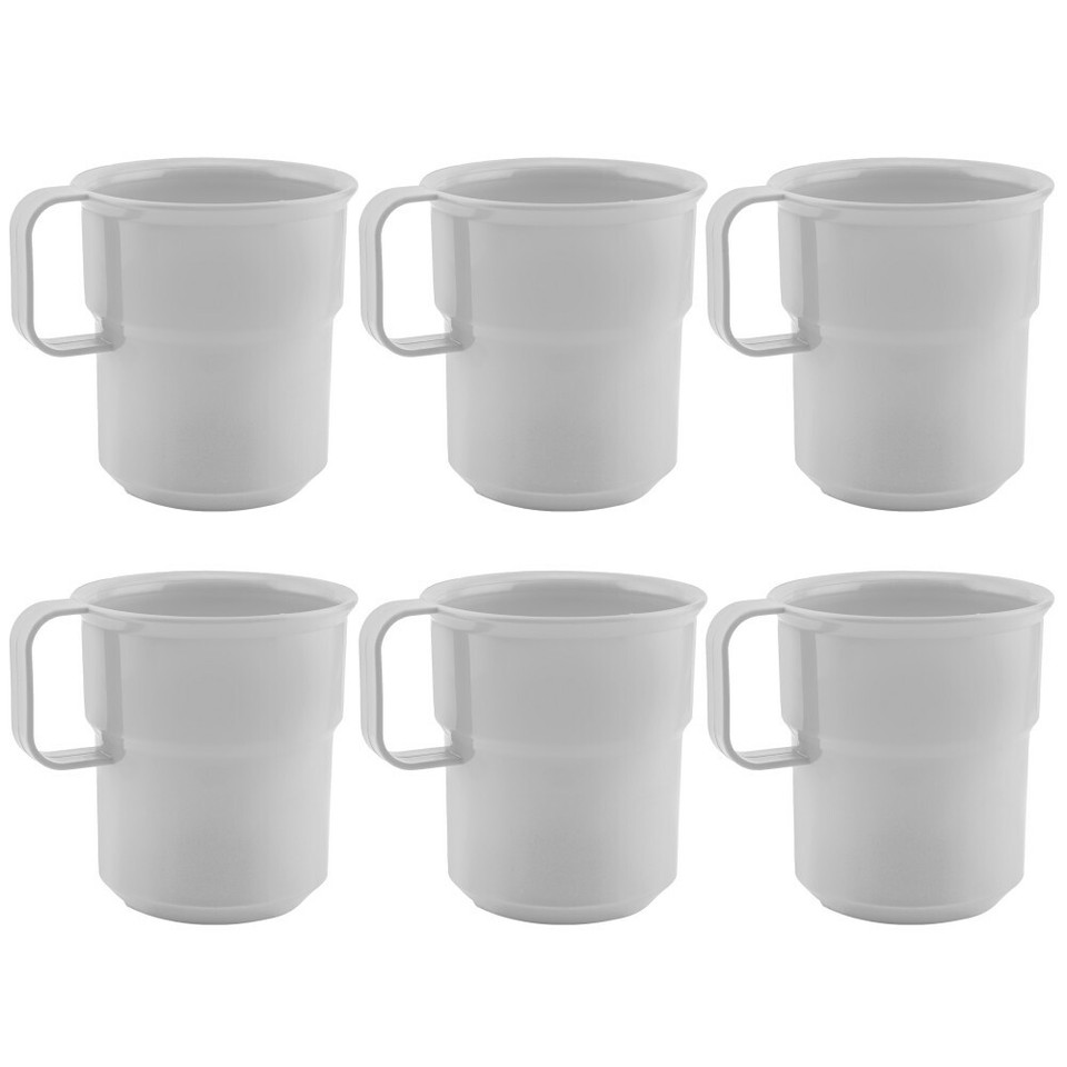 Break-Resistant Plastic Cup Mugs - 8oz, 34-1137-6 | eBay