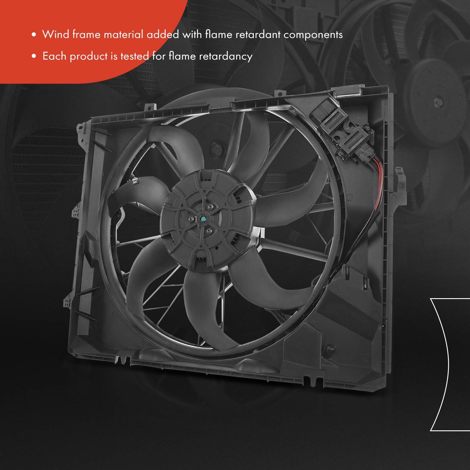 AC Condenser & Cooling Fan Assembly Kit for BMW 128i 323i 325i 328i ...