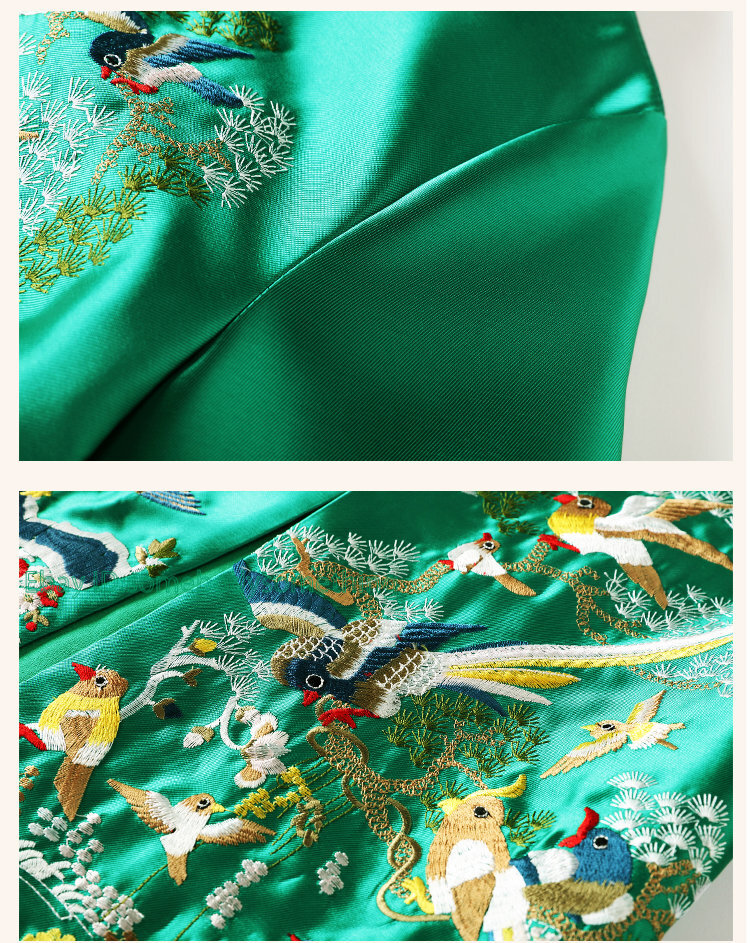 Womens Embroidered Tang Short Jackets Silk Retro Single Short Coat ...