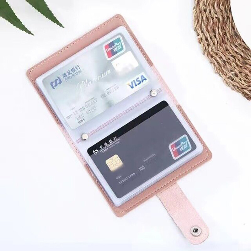 RFID Blocking ID Credit Card Holder 26 Cards Slim PU Leather Pocker ...