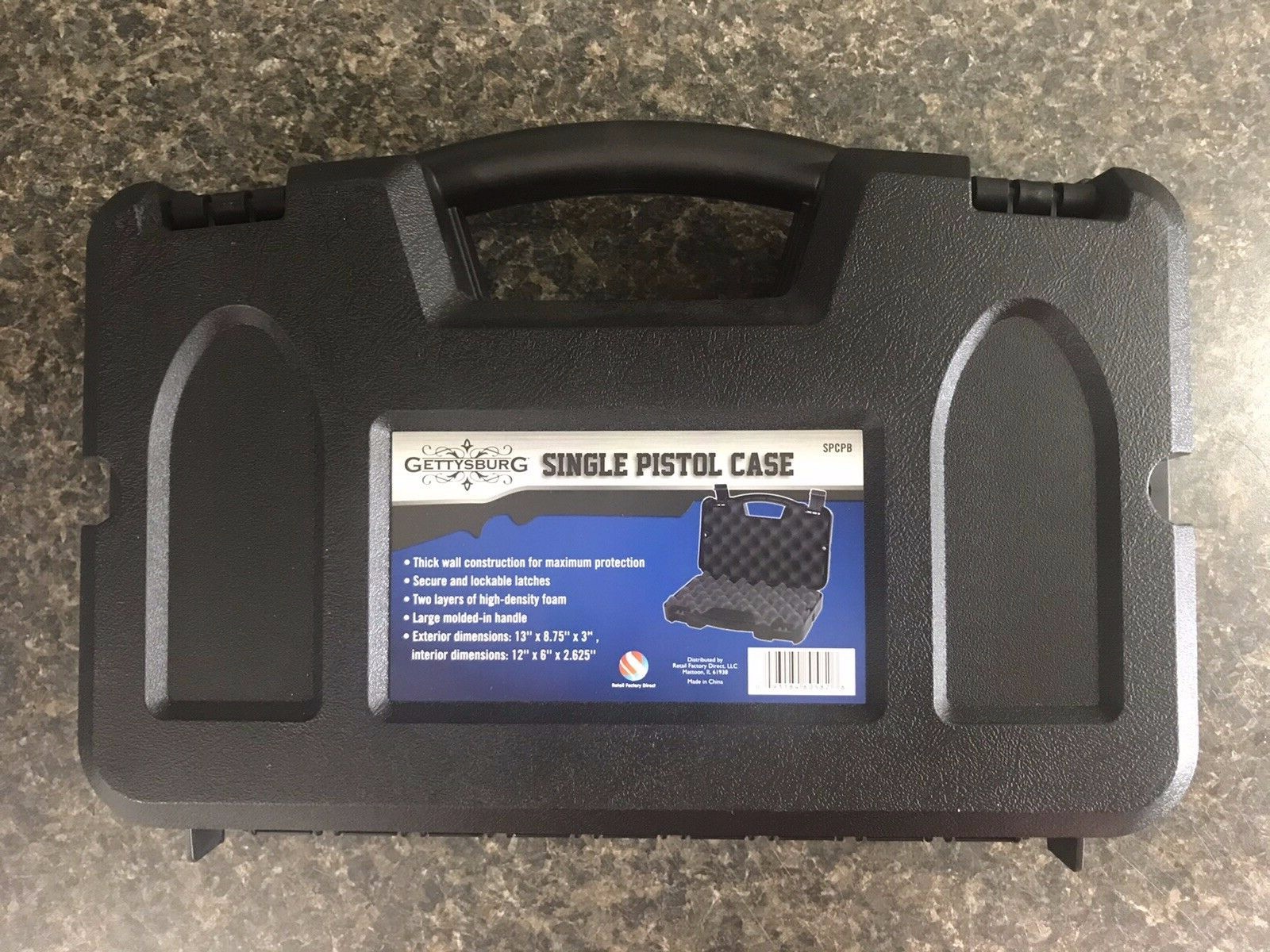 Gettysburg Single Pistol Gun Carrying Storage Case NEW | eBay