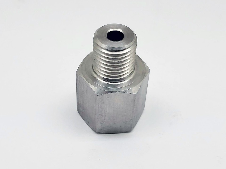 M18 x1.5 Female to M18 x1.5 Male Fittings HEX 22 Stainless Steel Sensor ...