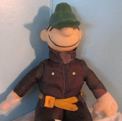 Beetle Bailey 6" Sitting Brown Camo Soldier Plush plastic head | eBay