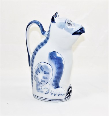 Metropolitan Museum Of Art MMOA Hand Painted Ceramic Cat Pitcher ...