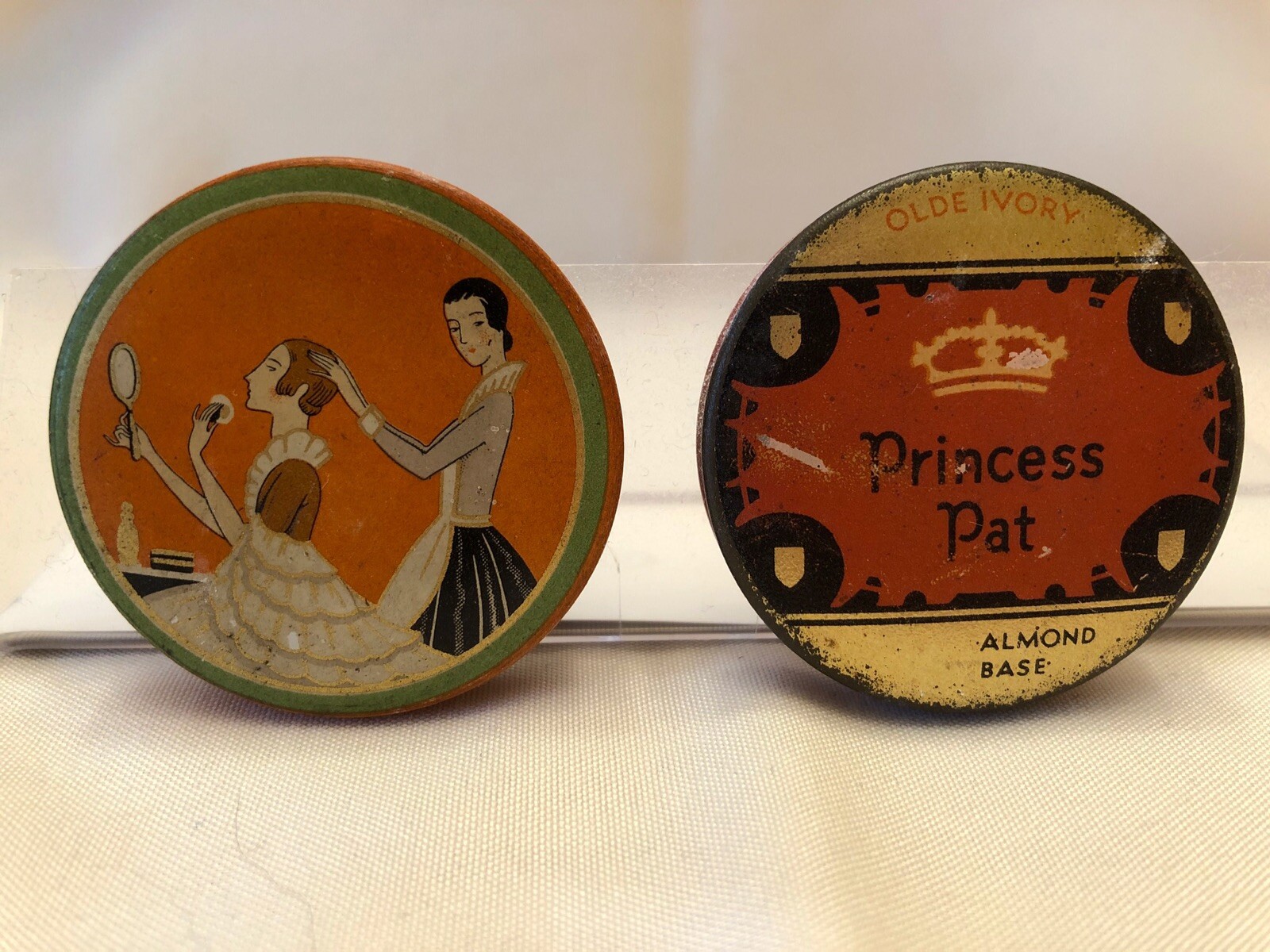 Vintage Three Flowers Face Powder Tin And Princess Pat Face Powder Tin ...
