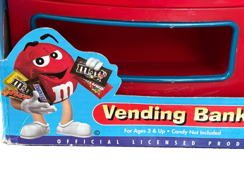 Mars M&M Candy Mini Vending Machine Coin Bank 2007 Slots For 6 Candies ...