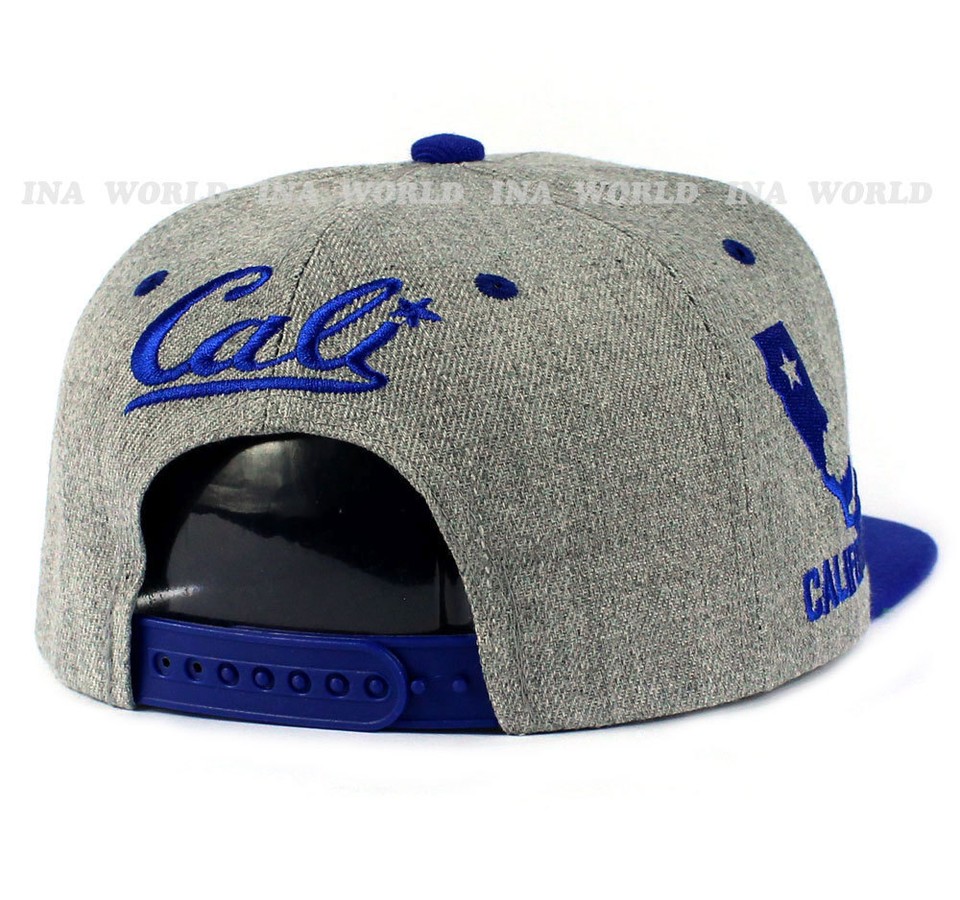 California Republic Hat Cap CALI Classic Bear Snapback Flat Bill ...