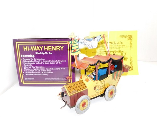 MTH HI-WAY HENRY WIND UP TIN CAR in ORIGINAL BOX # 162 of 500 LIONEL ...
