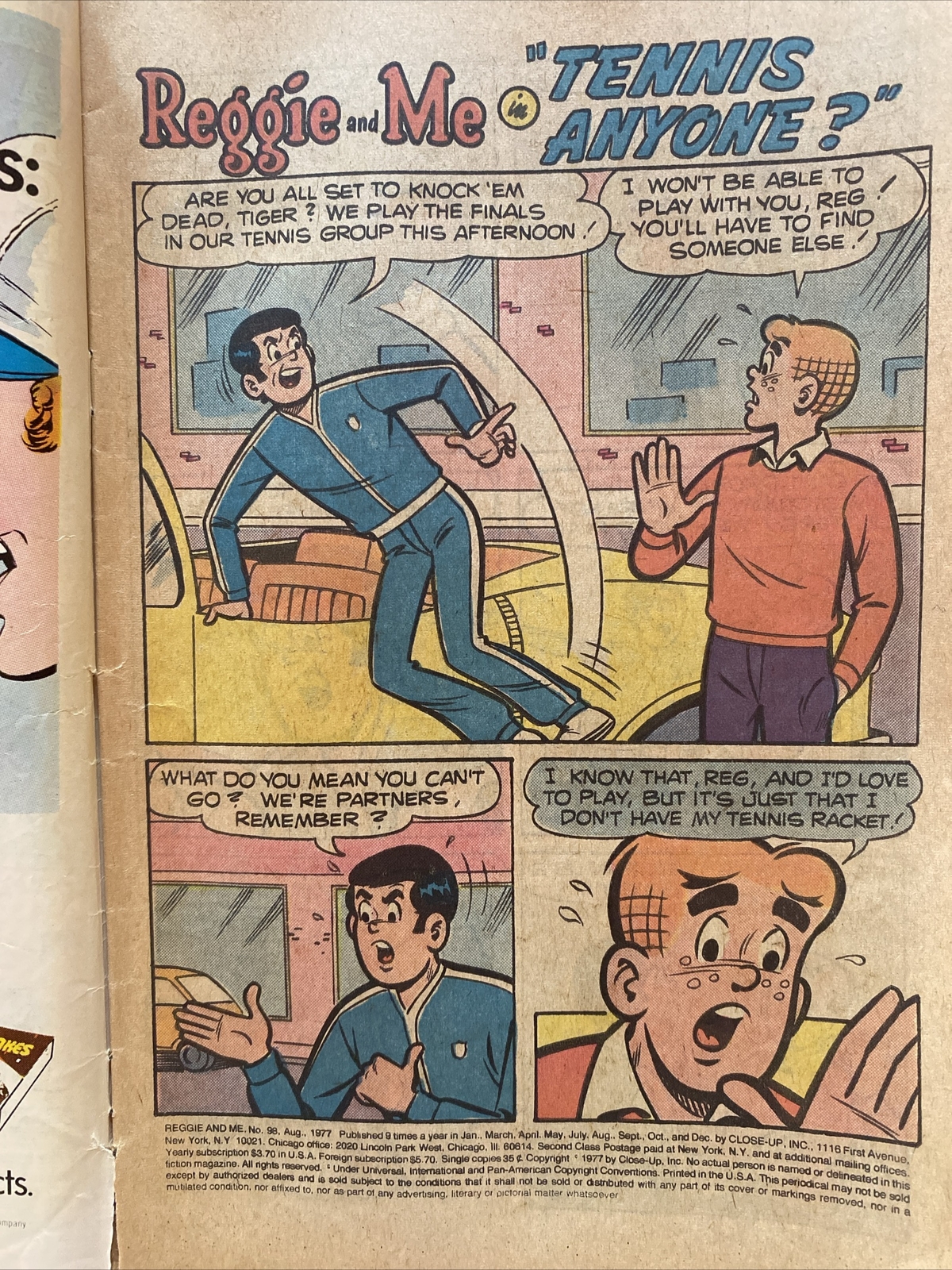 Fawcett Archie Series. Reggie and Me #98 August 1977 | eBay