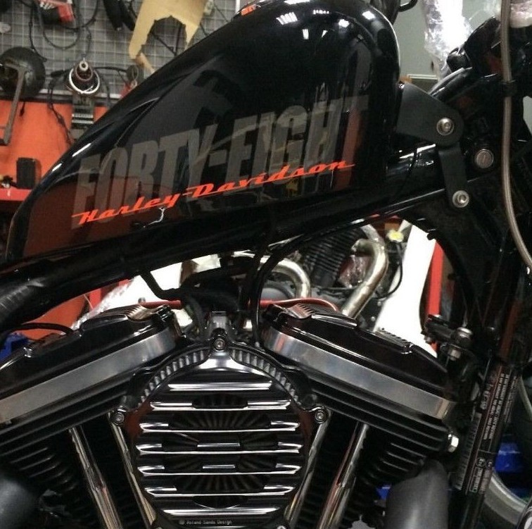 86 - 23 Harley Davidson Sportster 883/72/48/1200 Gas Tank Lift Risers ...