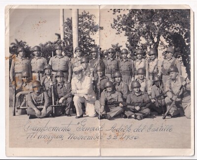 CUBAN MILITARY ARMED FORCES TRAINING CAMP MANAGUA CUBA 1950 SIGNED ...