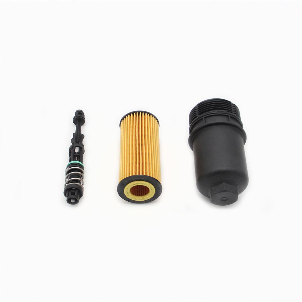 Oil Filter Housing Cap & Piece & Oil Filter Fit For VW Jetta Tiguan ...