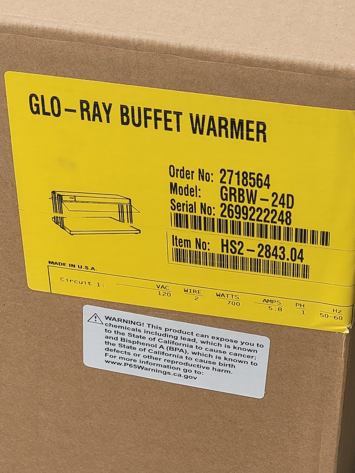 Hatco 24" Glo-Ray Buffet Warmer with Infinite Controls GRBW-24D | eBay