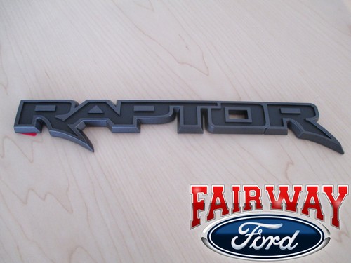17 thru 20 F-150 OEM Genuine Ford RAPTOR Black Tail Gate Emblem ...