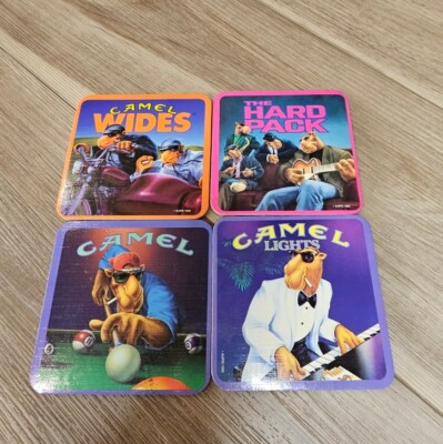 Vintage Camel Wides Hard Pack Light 4pk Coasters Set 1992 | eBay