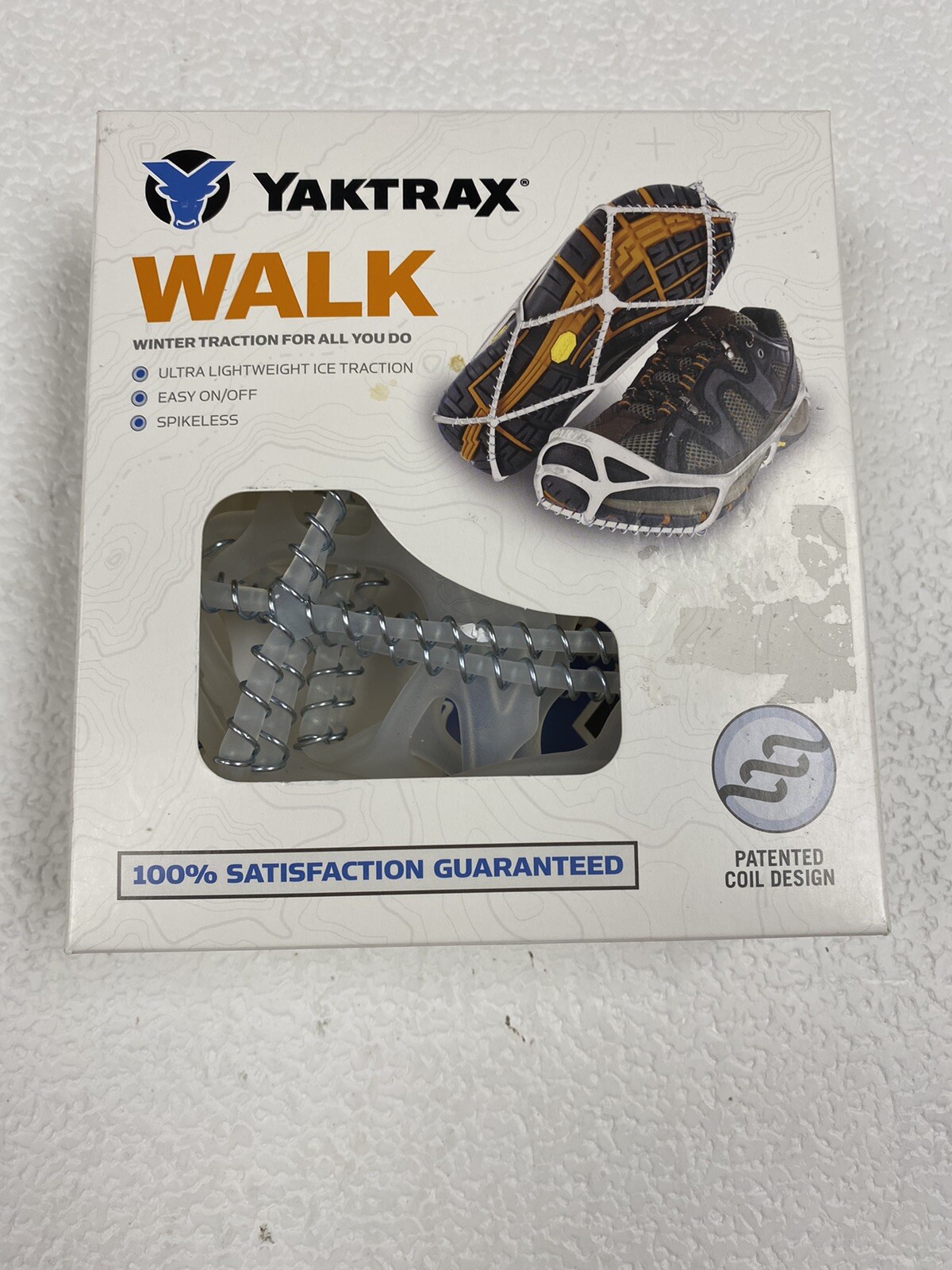 Yak Trax 08605 Yaktrax Walk Medium White Walker Traction Device Winter ...