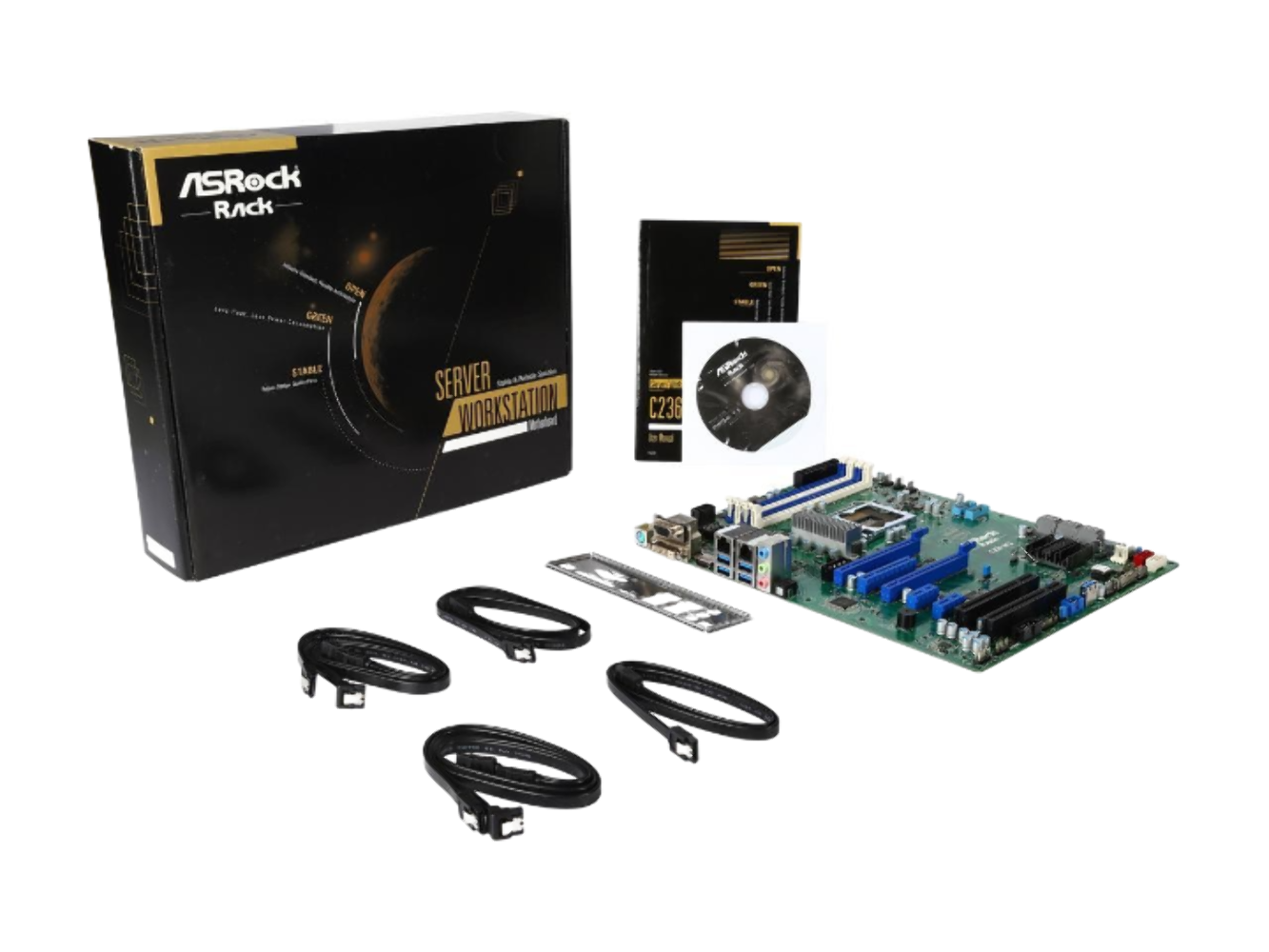 ASR OCK C236M WS/VN ATX Server Motherboard LGA 1151 Int el C236 WS 90 ...