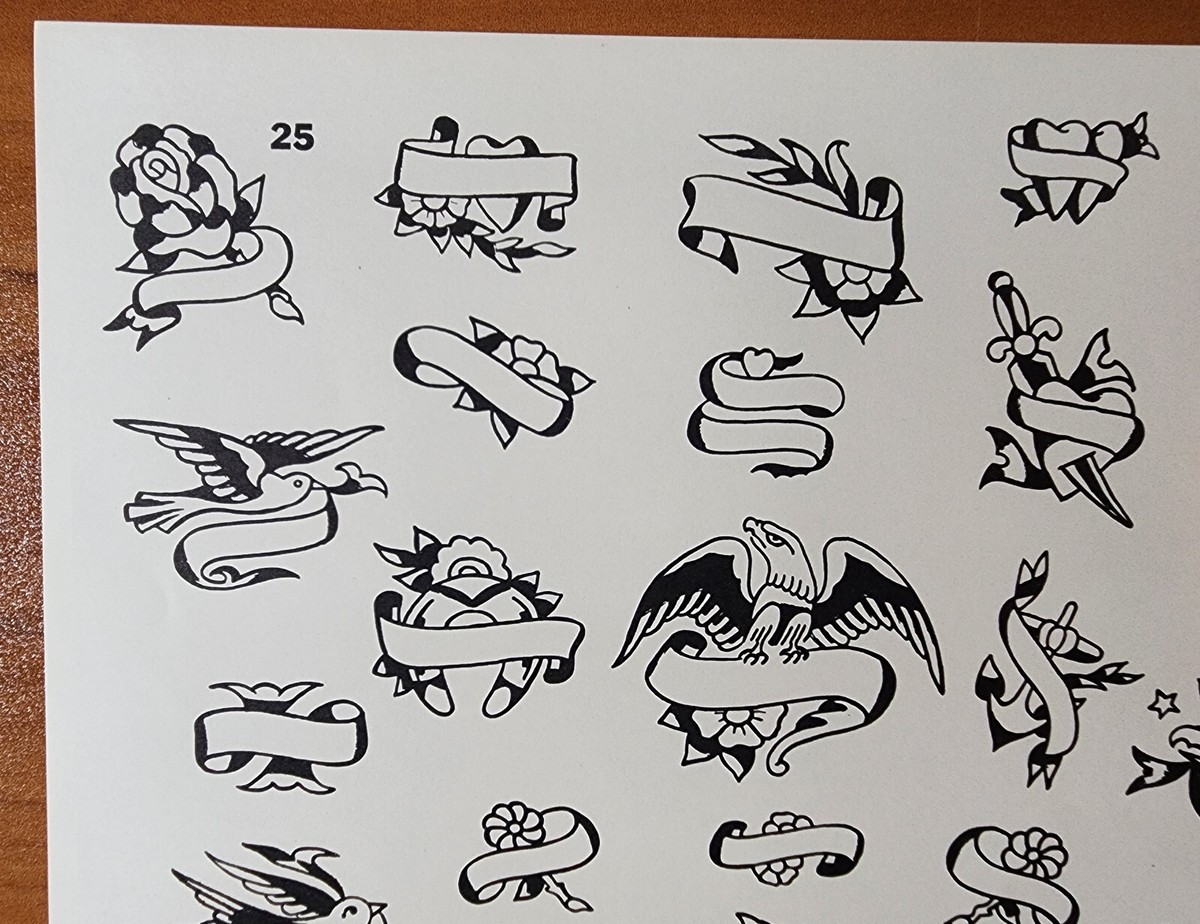 Traditional Rose Tattoo Flash Banner