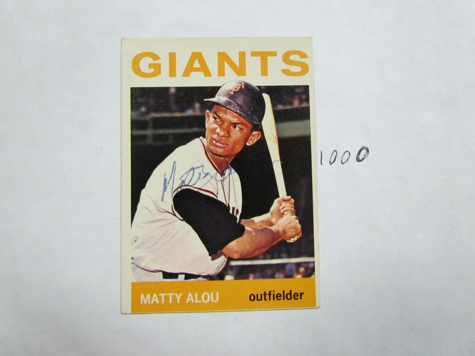 1964 Topps Matty Alou Autographed Signed Baseball Card | eBay