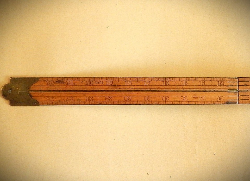 Vintage Stanley Rule No. 94 Four-Foot Four-Fold Folding Rule | eBay
