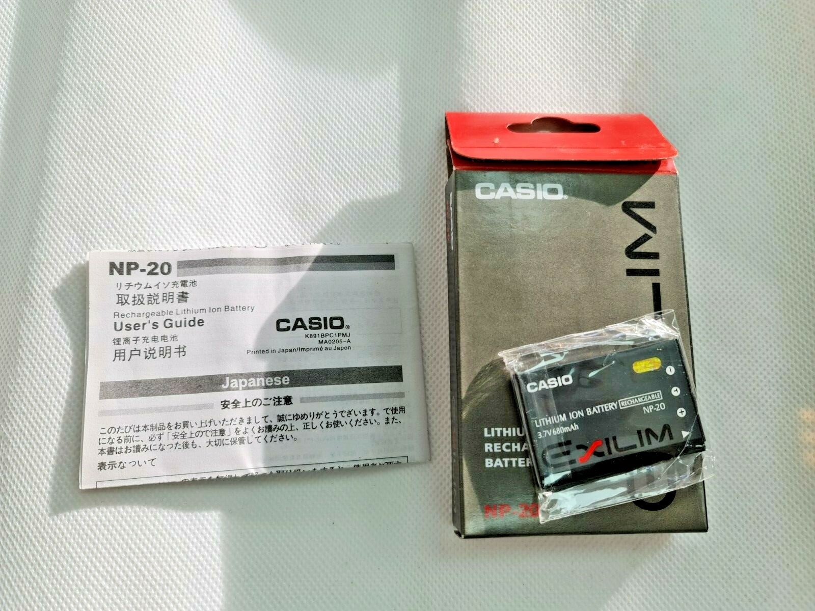 Casio+Exilim+NP-20+Lithium+Ion+Rechargeable+Battery+for+Casio+Exilim ...