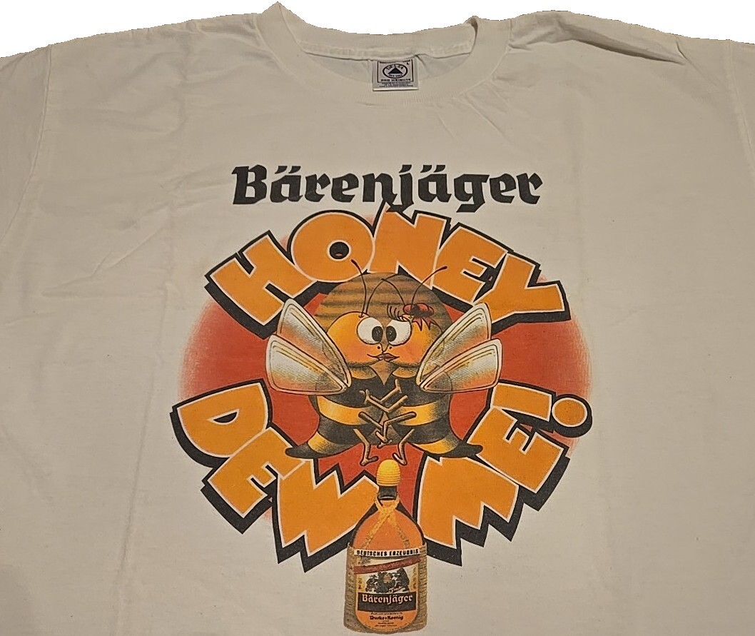 Vintage Bärenjäger Honey Liqueur Promo T-Shirt "Honey… - Gem