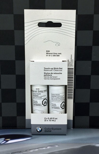 BMW Touch up Paint Stick Set Code B39 Mineral Grey Metallic 51912360689 ...