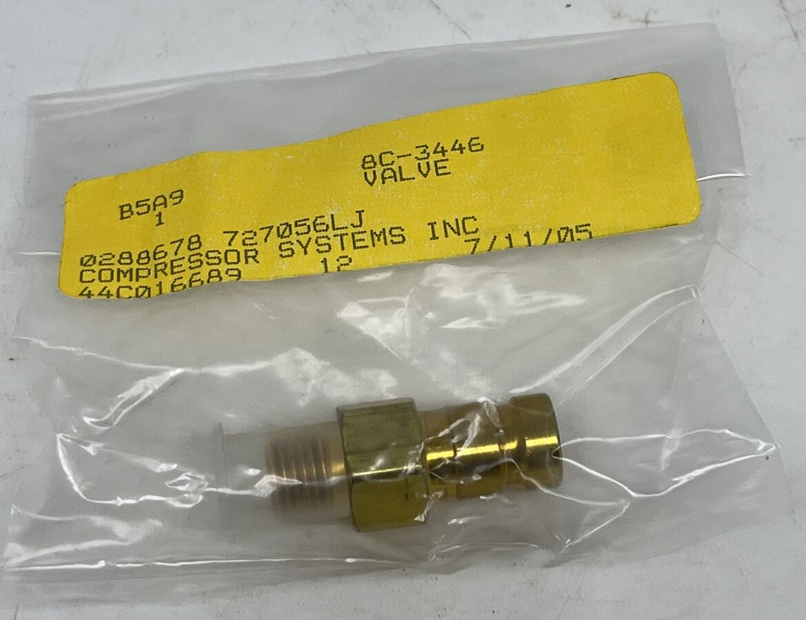 Two Caterpillar OEM 8C3446 Sampling Quick Disconnect Valves - for sale ...