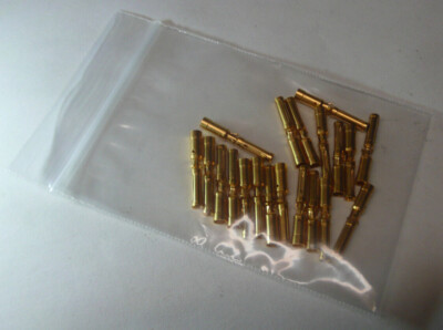20pc Lot Amphenol Positronic FC114N2-14 Copper Crimp Gold-Plated Pins ...