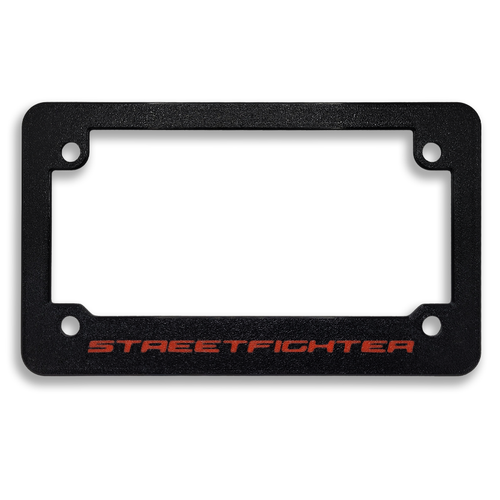 For Ducati Streetfighter Textured Motorcycle License Plate Frame (RED ...