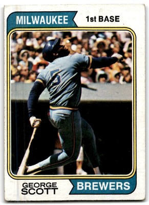1974 Topps George Scott . Milwaukee Brewers #27 | eBay