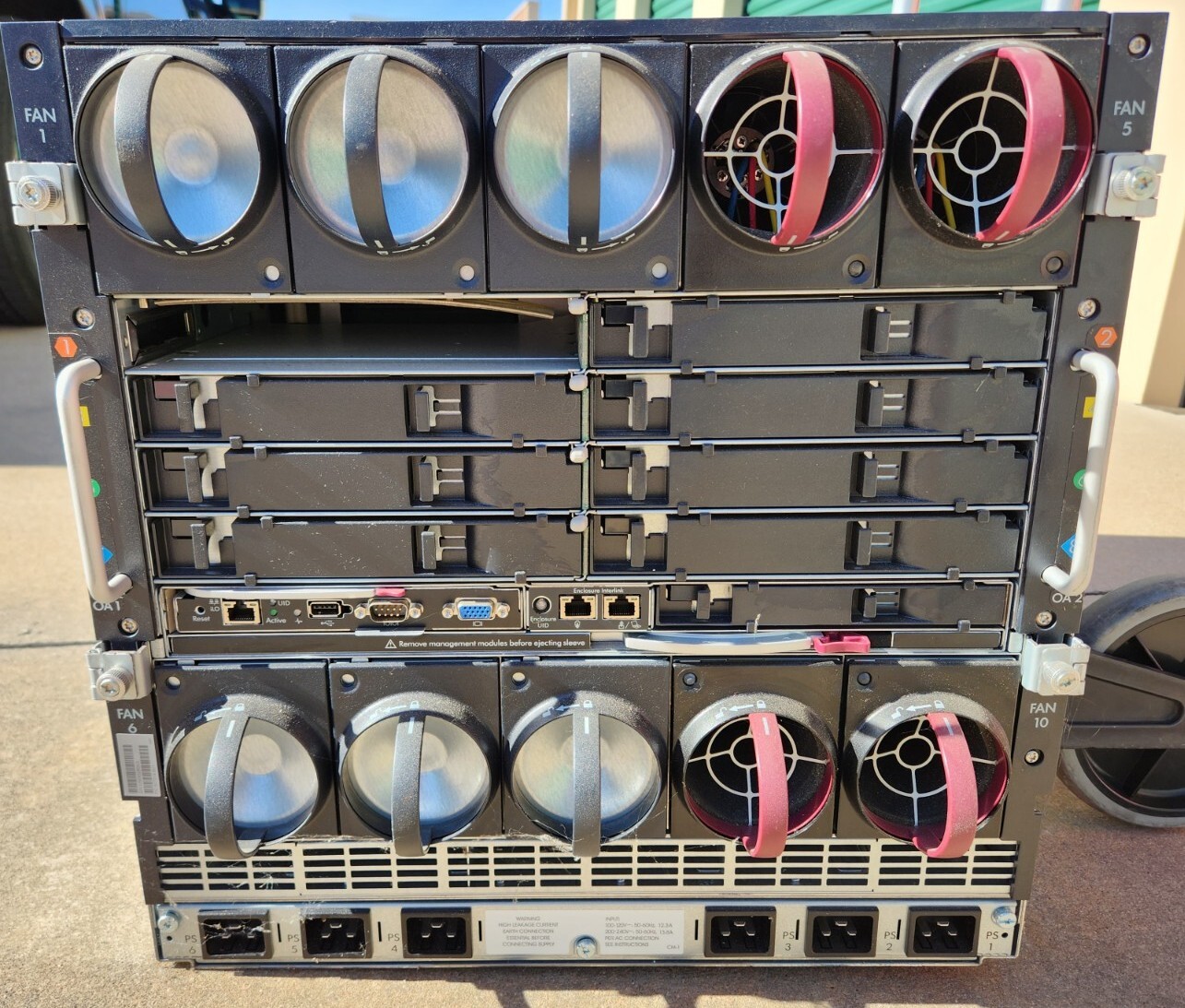 507014-B21 HP 10U RackMount Enclosure Blade System c7000 | eBay