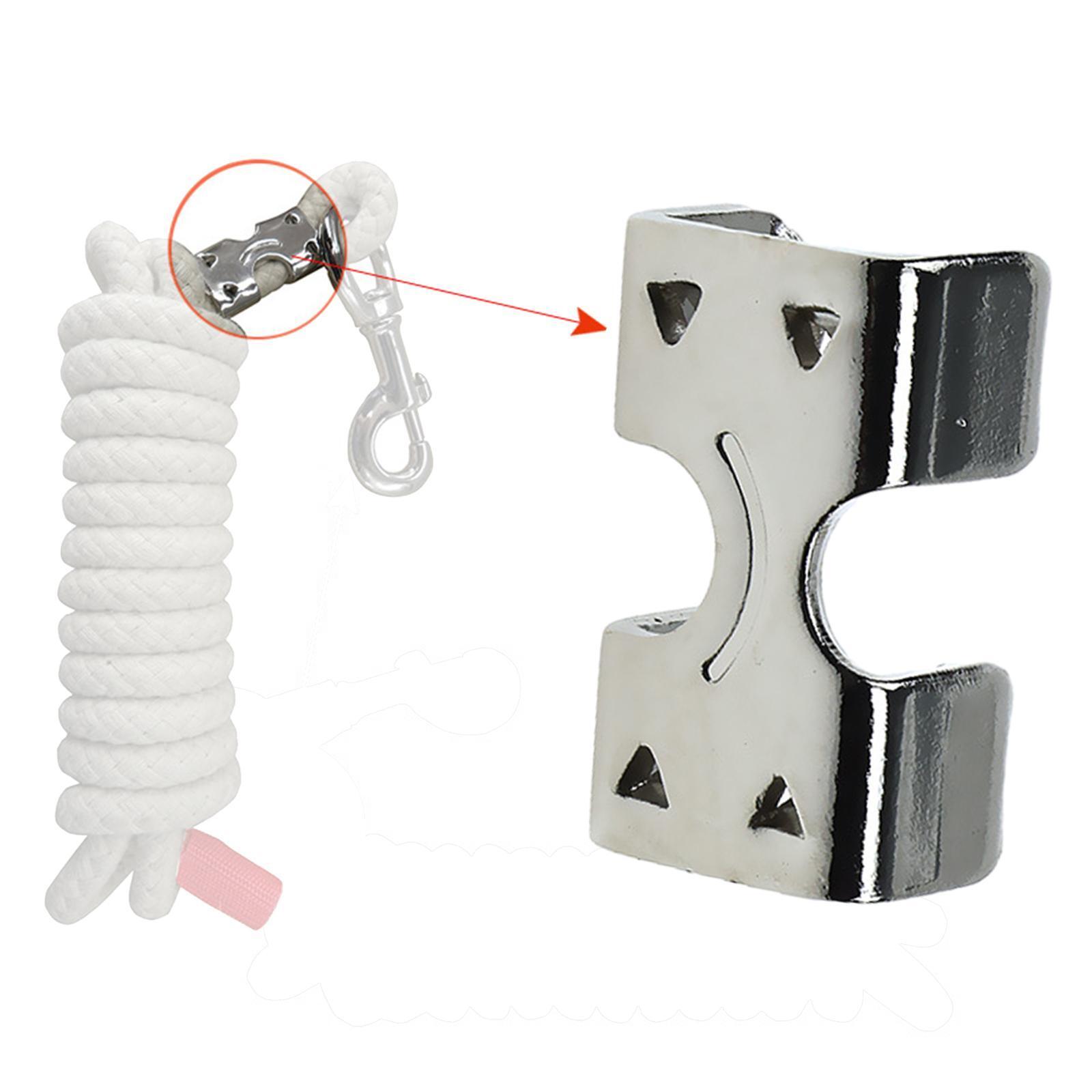 Heavy Duty Double Rope Loop Clamp Lead Rope Lightweight Practical Metal ...