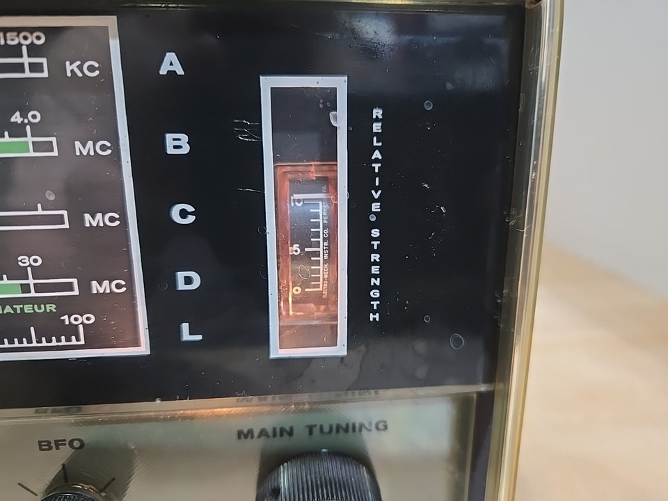 Vintage MCM HEATHKIT GR-64 Shortwave Radio Vacuum Tube 4 Band AM SW KC ...