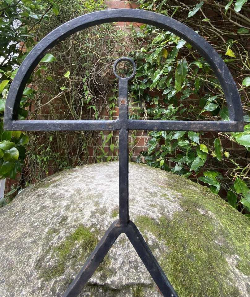 Vintage Good Unusual Old Cast Metal Skipping Stick Man Decoy Bust Wall ...