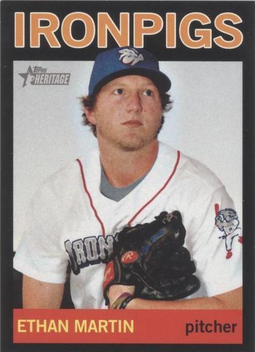 2013 Topps Heritage Minor League Edition - Ethan Martin #67 Black /96 ...