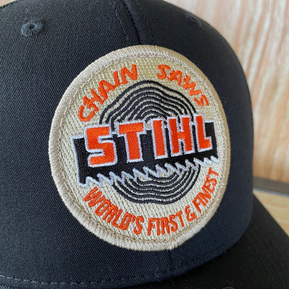 Stihl Chainsaw Vintage Patch Hat, World's Finest - Richardson 112 All Black Cap | eBay