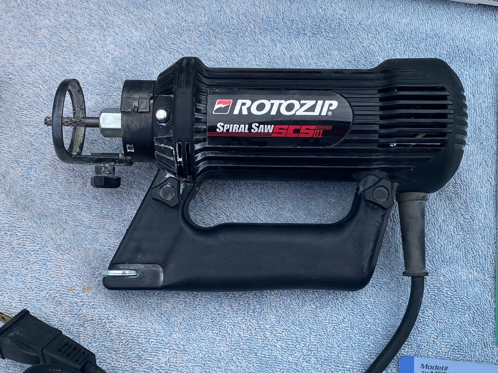 Rotozip SCS01 Spiral Saw & Circle Guide ZM101 Zip Mate Attachment & New ...