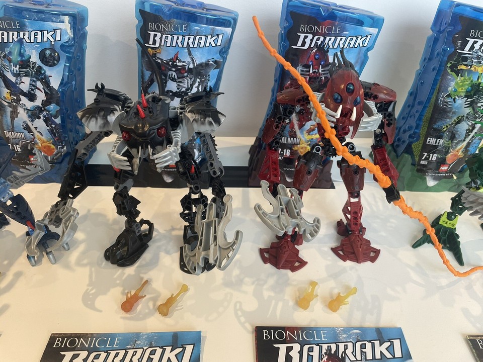 LEGO BIONICLE: Barraki full set of 6 (100% complete with instructions ...