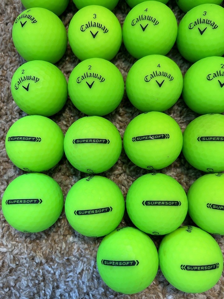 50 Mint Callaway Green Matte Finish Supersoft Golf balls. | eBay