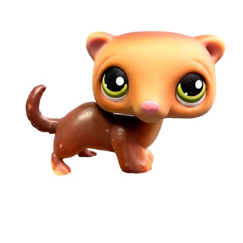 LPS Littlest Pet Shop Ferret Portable Pets 2006 #209 Brown Tan Green ...